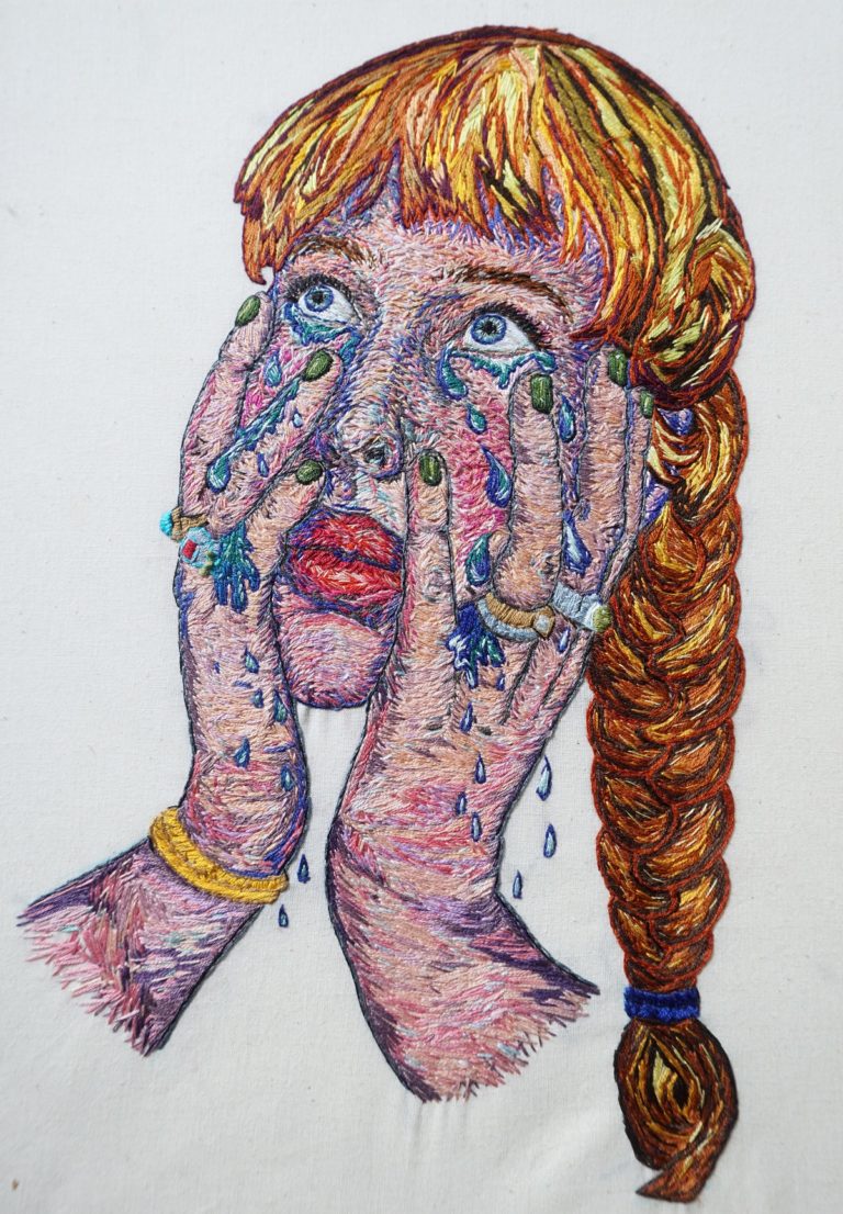 Stunning stitched self-portraits - TextileArtist.org