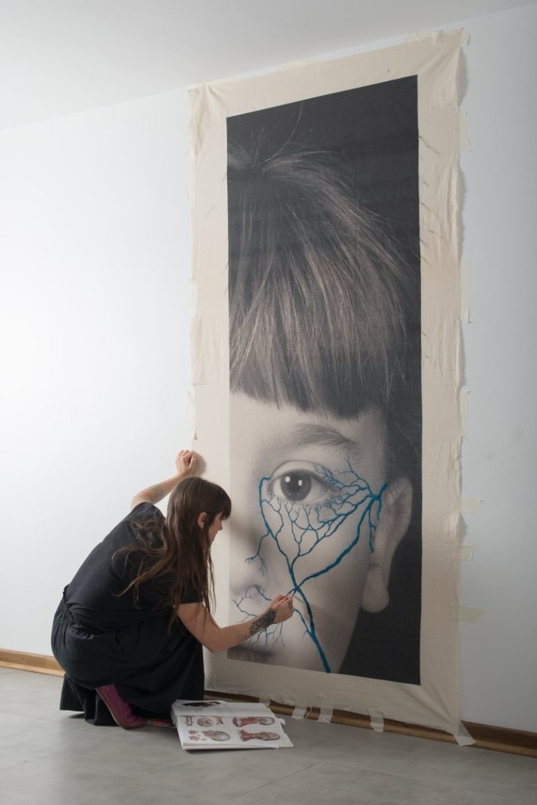 Stunning stitched self-portraits - TextileArtist.org