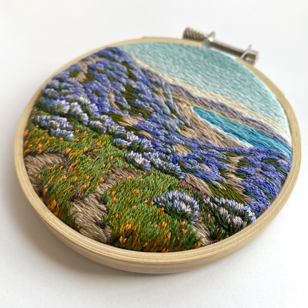 Cassandra Dias: Miniature embroidery landscapes - TextileArtist.org