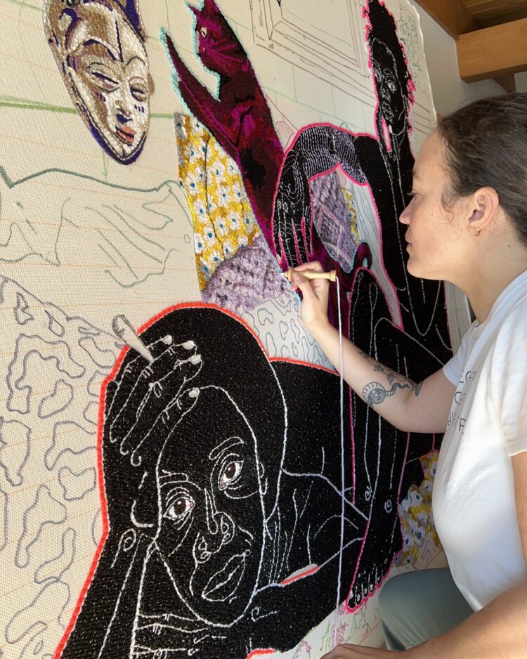 Simone Elizabeth Saunders: Stitching for the sisterhood - TextileArtist.org